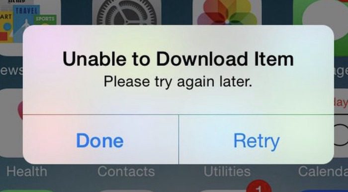 如何修复无法下载iPhone和iPad上的项目弹出窗口 - Eksrr.com