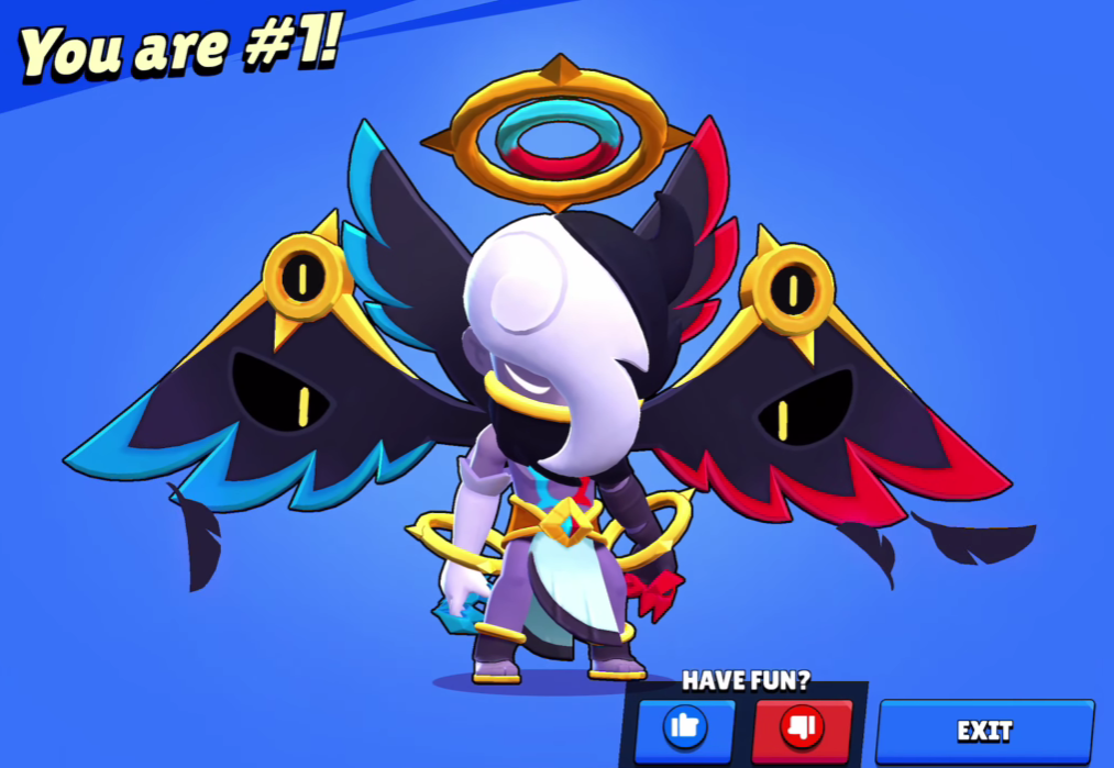 Brawl Stars 天使 VS 中的史诗皮肤“黑暗天使埃德加”。恶魔季节 - Eksrr.com