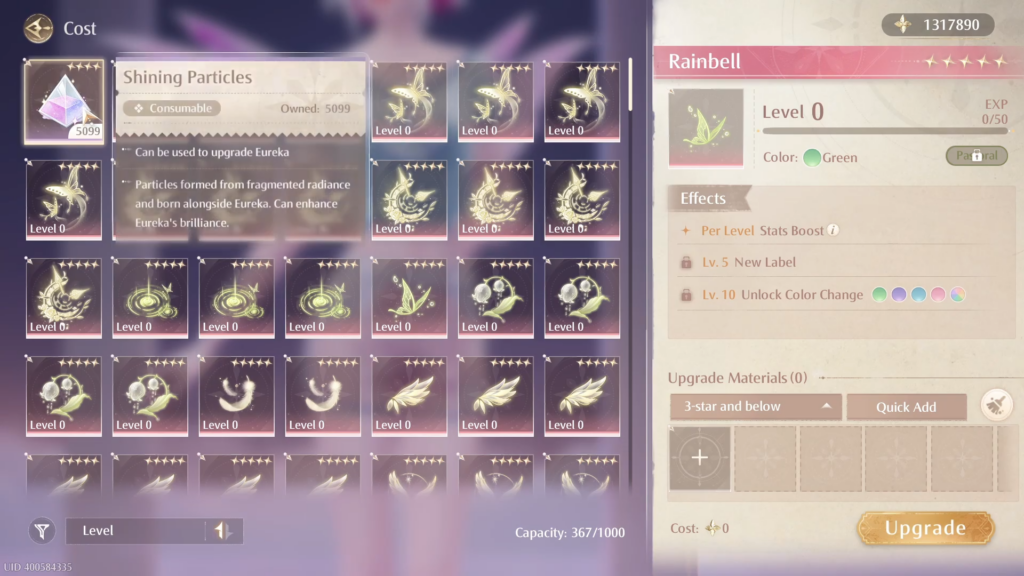 清除幽灵火车试验并获得无限尼基的Max Level Eureka